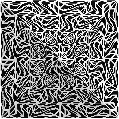 Monochrome Repeat Pattern Black And White Grunge Background Abstract Halftone Pattern Stock