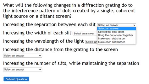 Solved What Will The Following Changes In A Diffraction Chegg