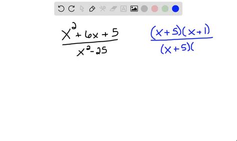 SOLVED Factor The Numerator And The Denominator