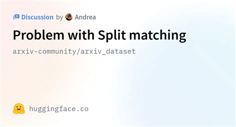 arxiv community arxiv dataset · problem with split matching