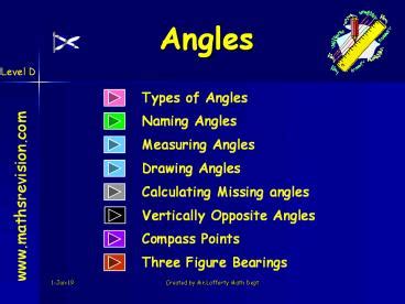 PPT Angles PowerPoint Presentation Free To Download Id Ac MjJkY