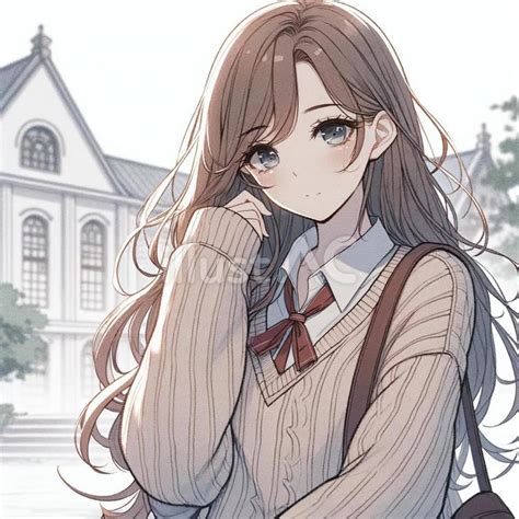 神妙な顔つきのお嬢様イラスト No 24766050｜無料イラスト・フリー素材なら「イラストac」