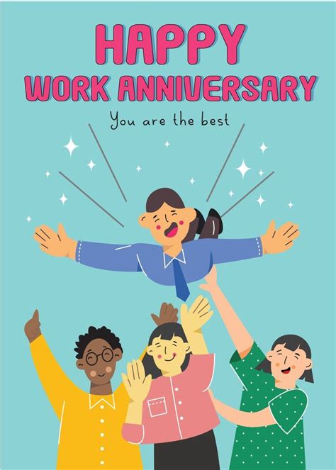 Work Anniversary Cards Greetpool Work Anniversary Cards Work