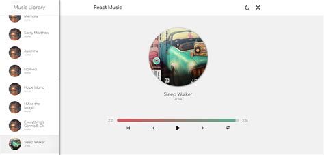 GitHub Comancosmin React Music Player A Modern And Responsive Music Player Built Using React Js