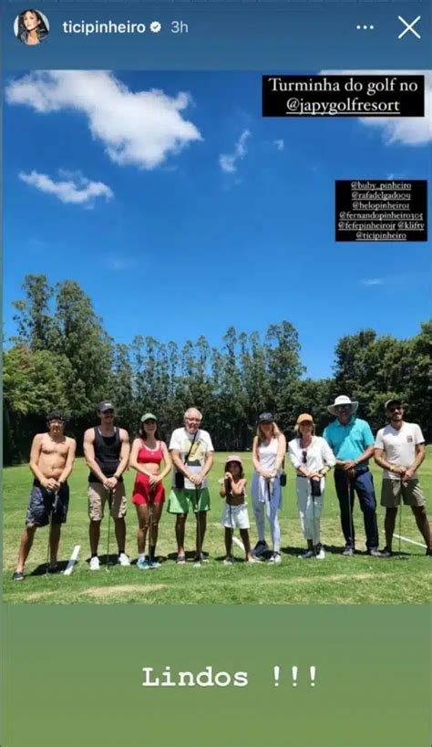Filha De C Sar Tralli Posa Jogando Golfe Com Ticiane Pinheiro