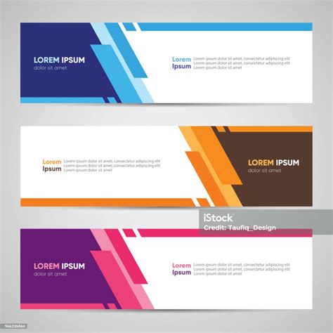 현대 배너 디자인입니다 배너 배경 배경 머리글 바닥글 웹 템플릿입니다 대각선 스타일 벡터와 추상 화려한 배너 0명에 대한 스톡 벡터 아트 및 기타 이미지 Istock