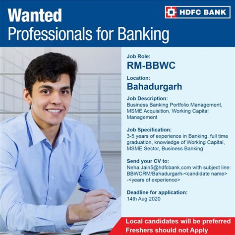 Neha Jain On Linkedin Dear All Hdfc Bank Is Hiring For Profile Of