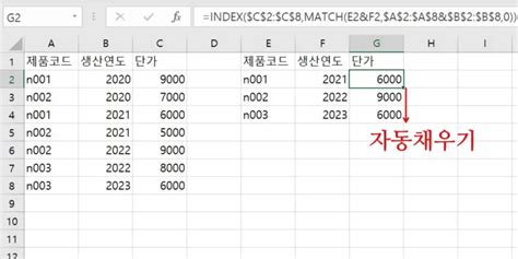 Index Match 함수 다중조건 사용법 쉬운엑셀
