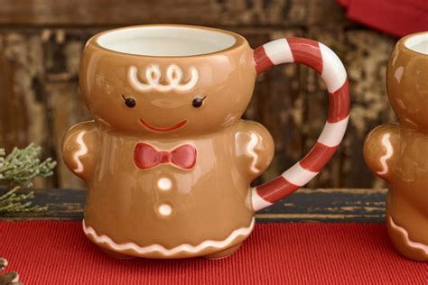머그컵 메리베이커리 진저브레드 형태머그 레드 오늘의집 쇼핑