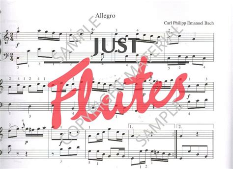 Wilhelm Friedemann Bach Bach Easy Piano Pieces Just Flutes