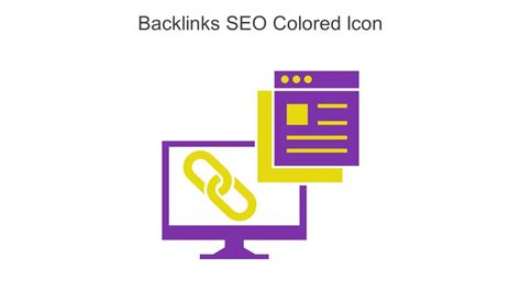 Backlinks Seo Colored Icon In Powerpoint Pptx Png And Editable Eps Format PPT Presentation