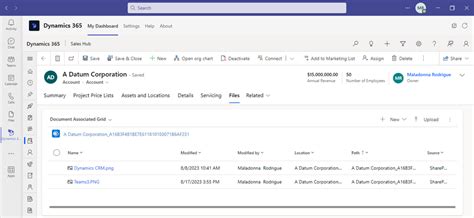 Document Management In Microsoft Teams Using Dynamics 365 Integration