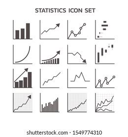 Simple Statistics Graphs Design Infographic Symbol Stock Vector Royalty Free