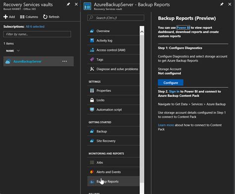Azure Azure Backup Reports Are Available