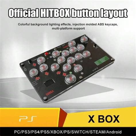 Hitbox Arcade 17key12key Fightstick Mini Hitbox Fighting Video Game