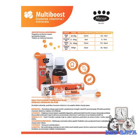 Mervue Multiboost Multivitamini I Minerali Za Pse Online Pet Shop Kod Sata Cena Mervue Multiboost Multivitamini I Minerali Za Pse Online Pet Shop Kod Sata Cena