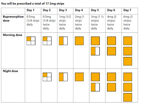 Buprenorphine Dosage Instructions Camp