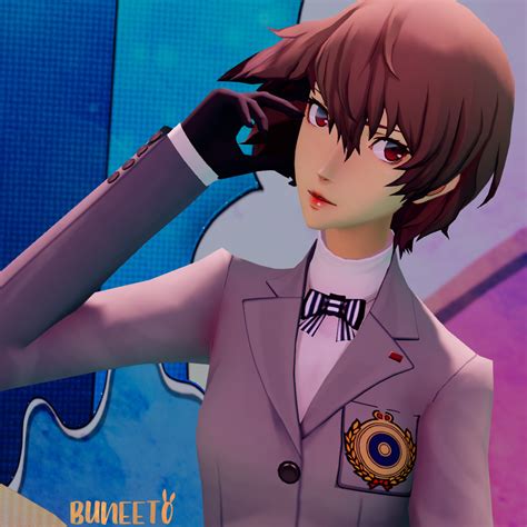 [mmd] Persona 5 Fem Goro Akechi By Buneeto On Deviantart