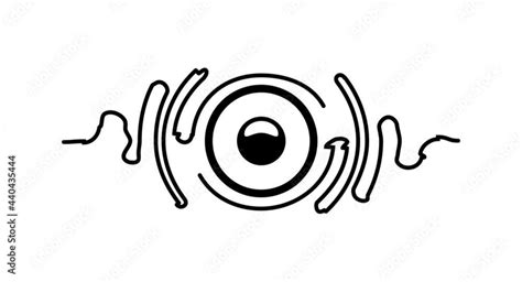 4k Render Animated Pulsating Monochrome Sound Speaker On White Background Footage 2d Animation