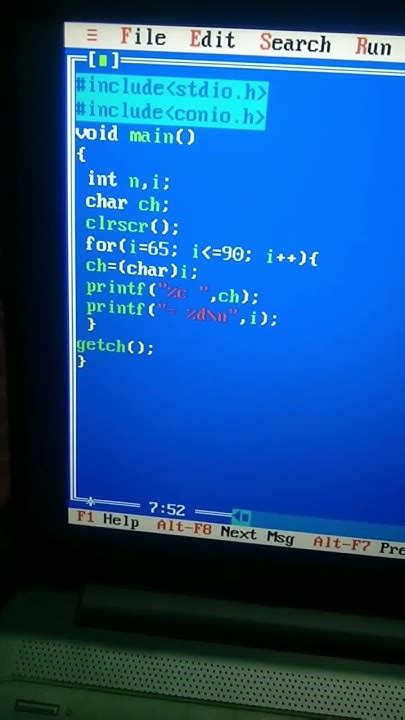 Write A C Program To Print Ascii Valuesupper Case Print Upper Case Letter