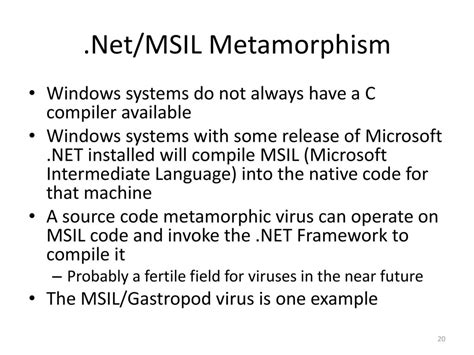 Polymorphic And Metamorphyc Viruses Ppt Download