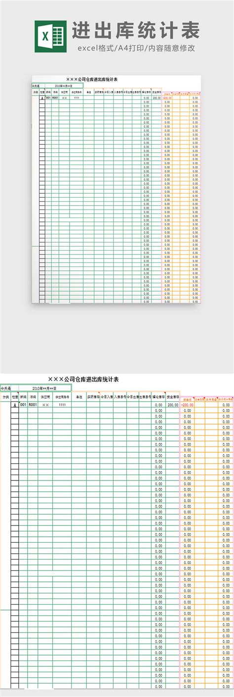 Inbound And Outbound Statistics Table Excel Template Xlsx Excel Free Download Pikbest