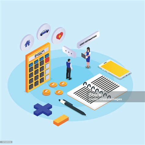 클라이언트가 있는 보험 대리인은 건강 추정 Isometric 3d에 관하여 말합니다 건강관리와 의술에 대한 스톡 벡터 아트 및 기타 이미지 건강관리와 의술 결정