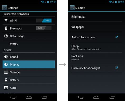 Settings Android Developers