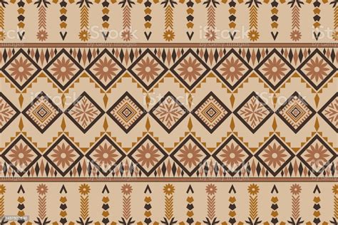 배경 벽지 전통 의상 카펫 커튼 및 가정 장식을 위해 설계된 어스 톤 기하학적 민족 매끄러운 패턴 고풍스런에 대한 스톡 벡터