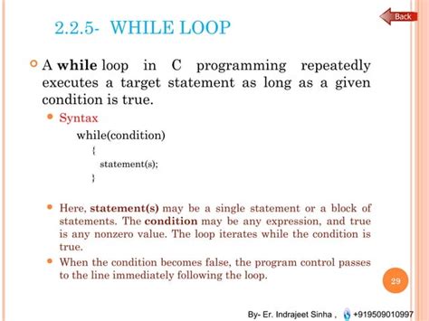 Control Statements Array Pointer Structures Ppt Programming Languages Computing