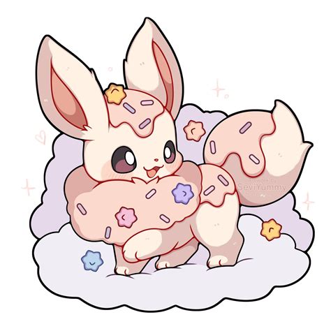 Sevi Digital Artist On Instagram Candy Eevee Pokemon