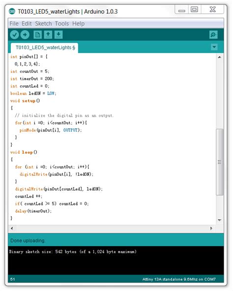 世界最小的arduino——attiny13上手全攻略2a跑马灯 Arduino智造