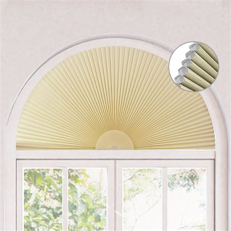 Cordless Moon Window Coverings Arch Window Blackout Cellular Shades