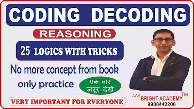 Coding Decoding Reasoning Class For UGC NET Paper 1 Other Competitive