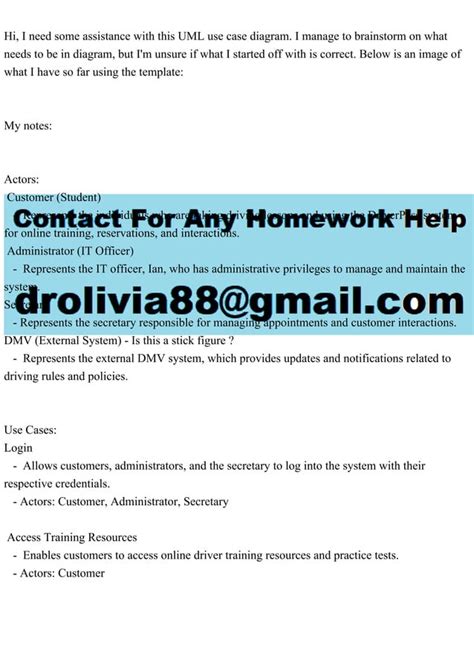 Hi I Need Some Assistance With This UML Use Case Diagram I Manage Pdf