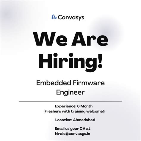 Hiring Embeddedfirmware Firmwareengineer Jobopening Careergrowth Embeddedsystems Embedded