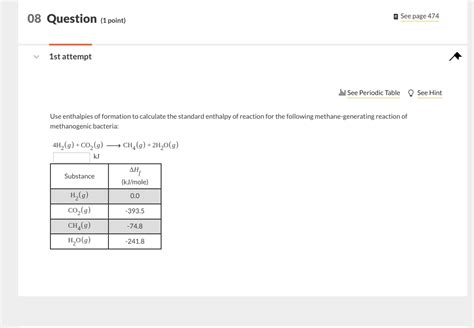 Solved Use Enthalpies Of Formation To Calculate The Standard