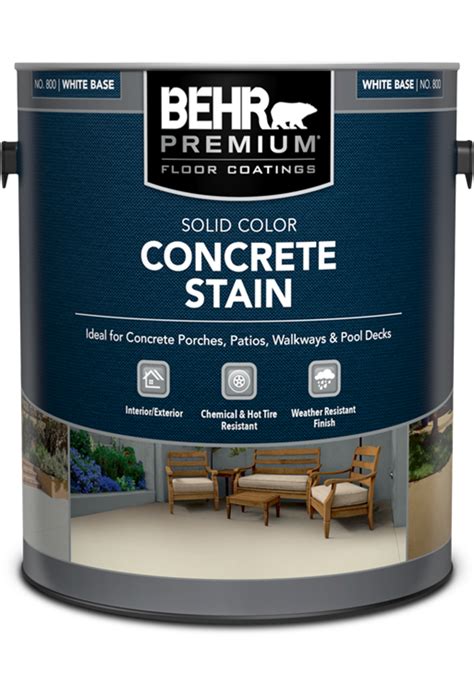 Solid Color Concrete Stain Behr Premium® Behr