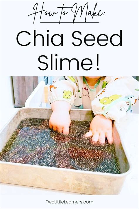 Chia Seed Slime Edible Slime For Taste Safe Sensory Bins