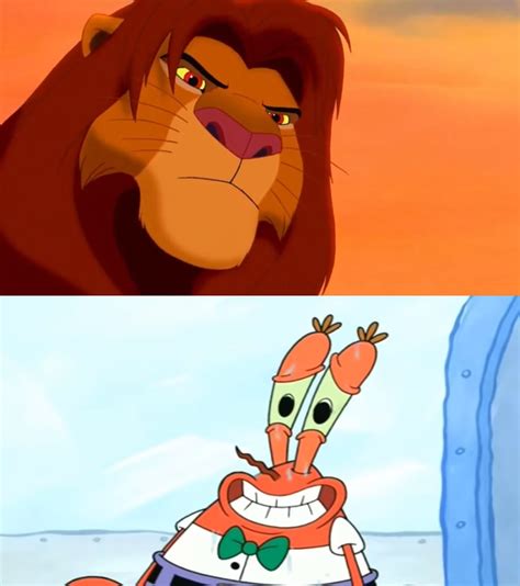 Simba Angry At Mr Krabs By Martinhidalgo2006 On Deviantart