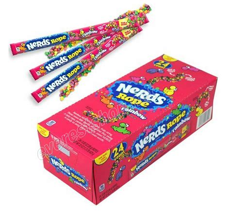 Nerds Rope Candy 24 Pcs Rainbow Everest