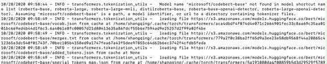 Can Not Find Microsoftcodebert Base In Model Shortcut Name List · Issue 11 · Microsoft