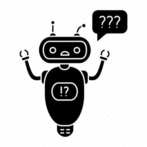 Chat Bot Chat Box Chatbot Faq Question Marks Robot Speech Bubble Icon