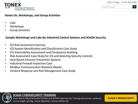 Scada Cybersecurity Training Pptx