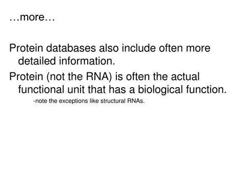 Ppt Protein Sequence Databases Powerpoint Presentation Free Download