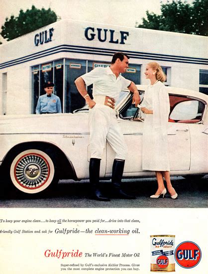 Gulf Studebaker 1957 Mad Men Art Vintage Ad Art Collection