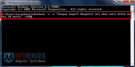 Cara Shutdown Komputer Windows Dengan Timer Di Cmd Info Menarik