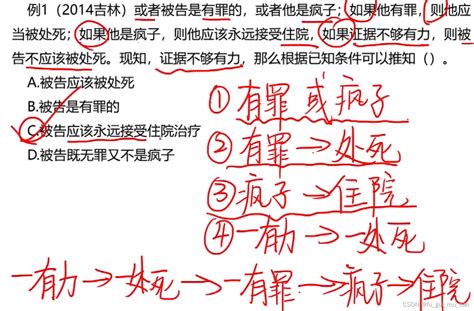 考公 判断推理 逻辑判断 csdn博客