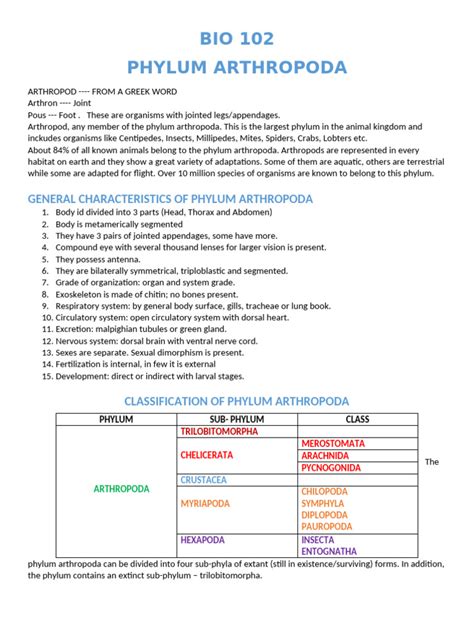 Bio 102 Dr Abayomi Adeleke Pdf Hexapoda Insects