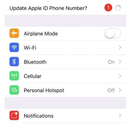 How Do I Fix Update Apple Id Phone Number Message In Settings App